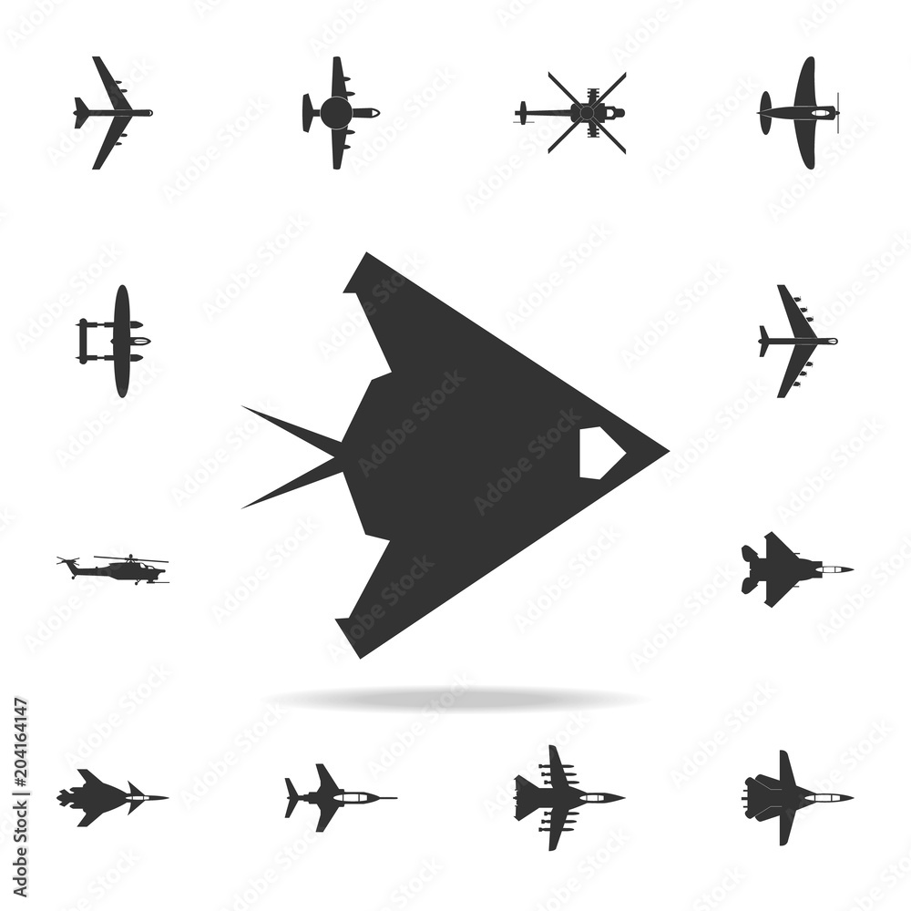 war plane icon. Detailed set of army plane icons. Premium graphic ...