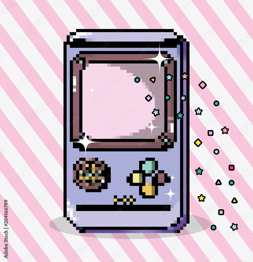 Pixel art tetris videogame Stock Vector | Adobe Stock