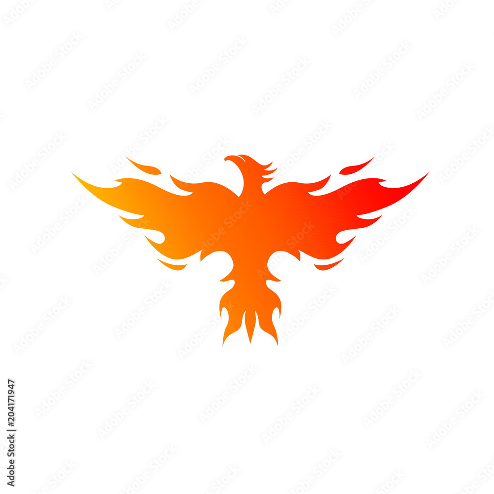 fire bird clip art Stock Vector | Adobe Stock
