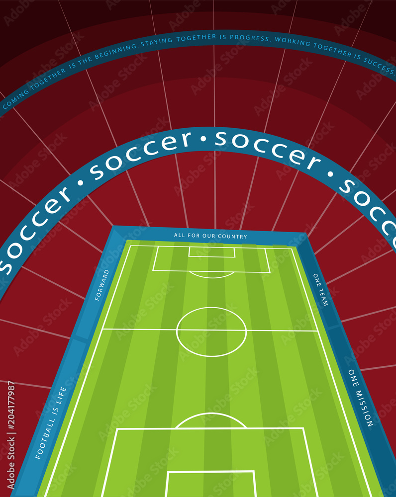 Cartoon Football Stands