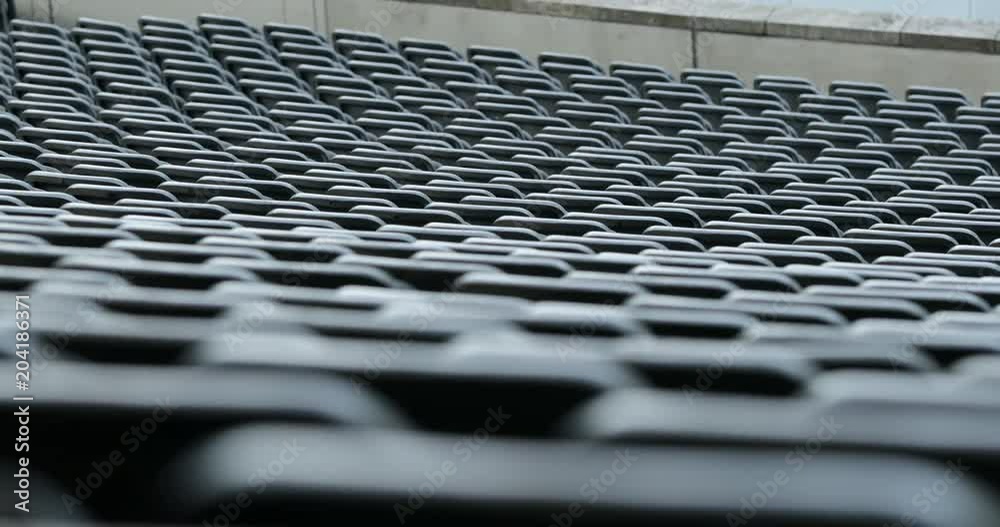 Rows of seats in football stadium in 4K20 Stock Video | Adobe Stock