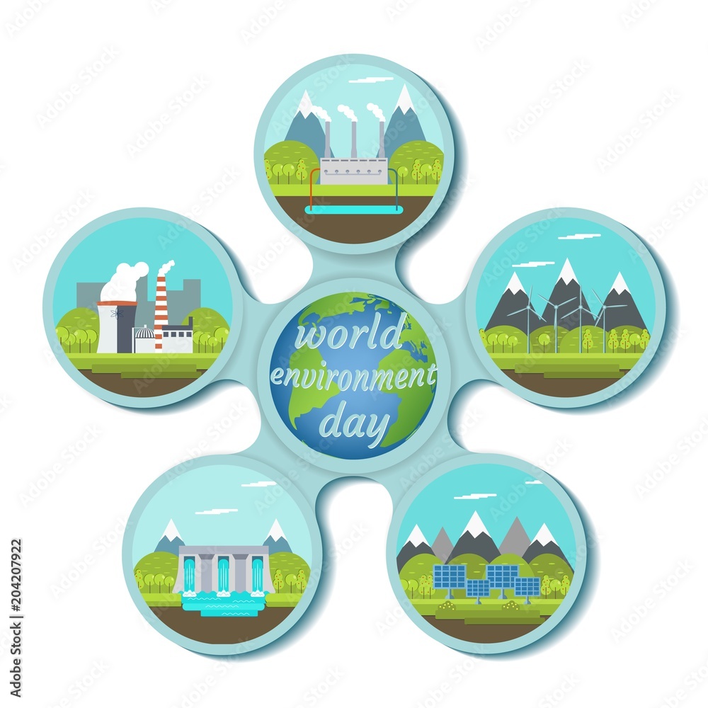 World environment day concept. Stock Vector | Adobe Stock