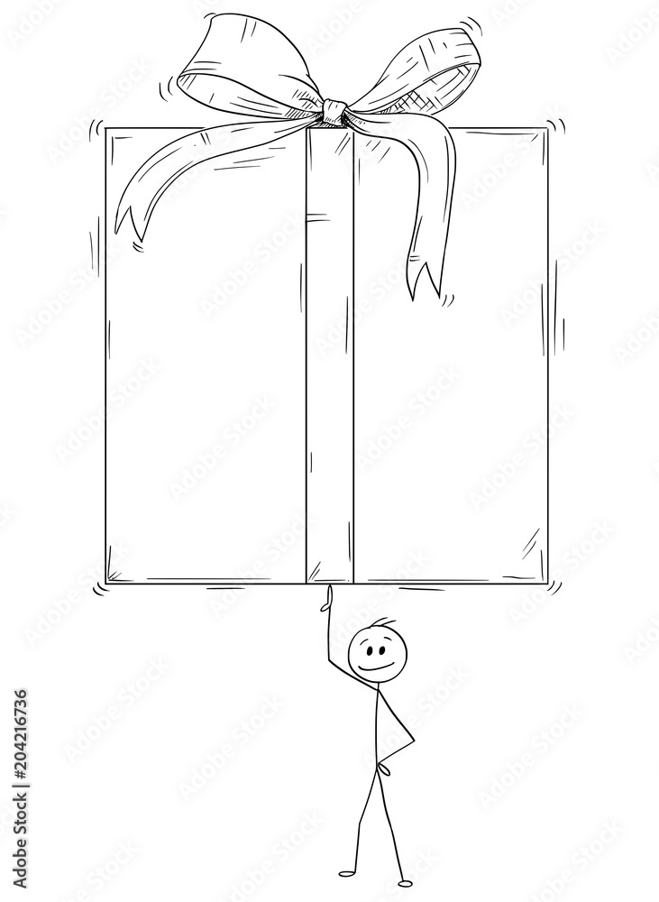 Cartoon stick man drawing conceptual illustration of businessman ...