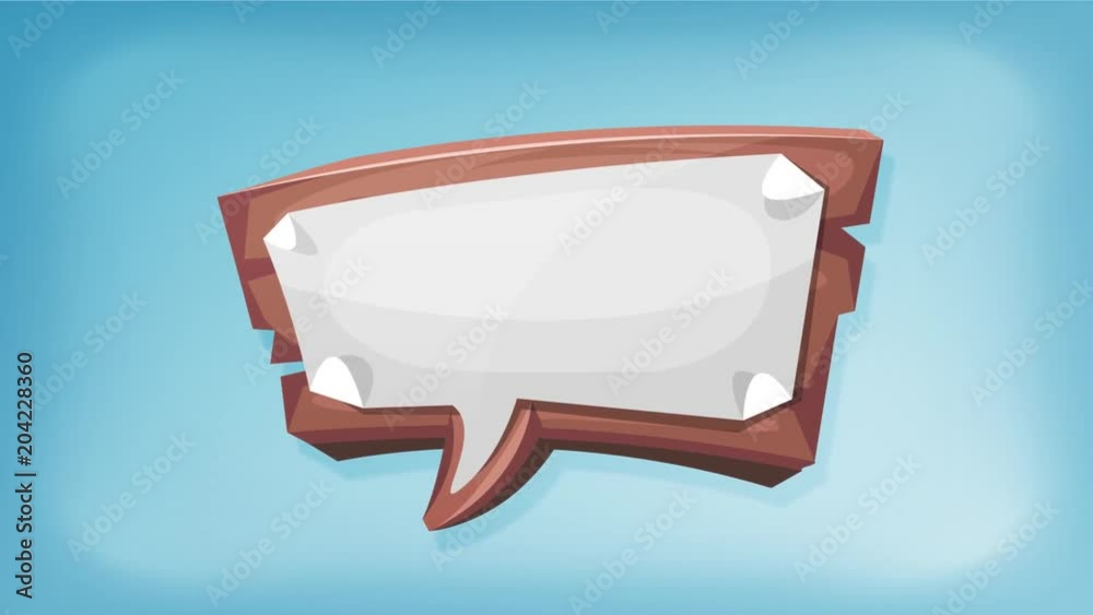 Animated Advertisement Speech Bubble/ Animation of a cartoon design ...