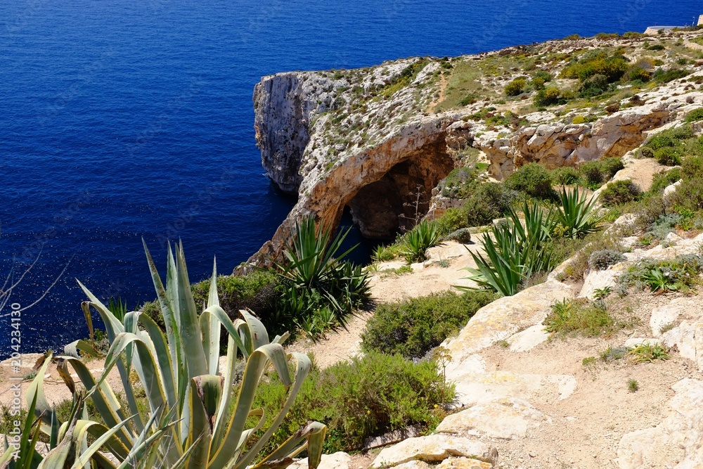 Blue grotto à Malte Stock Photo | Adobe Stock
