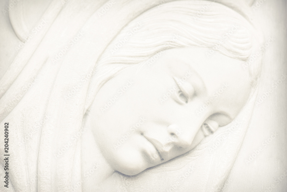 virgin mary face Stock Photo | Adobe Stock