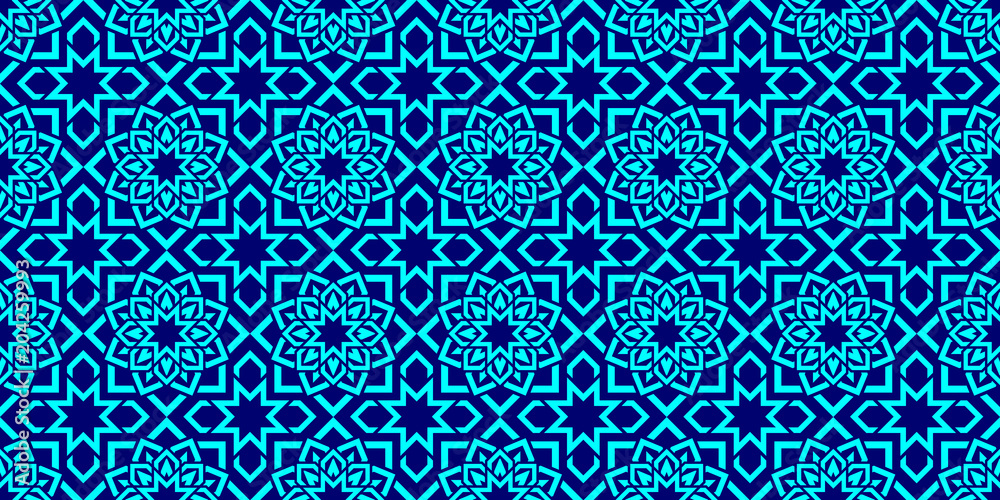 Islamic background. Arabic repeat texture. vector geometric seamless ...
