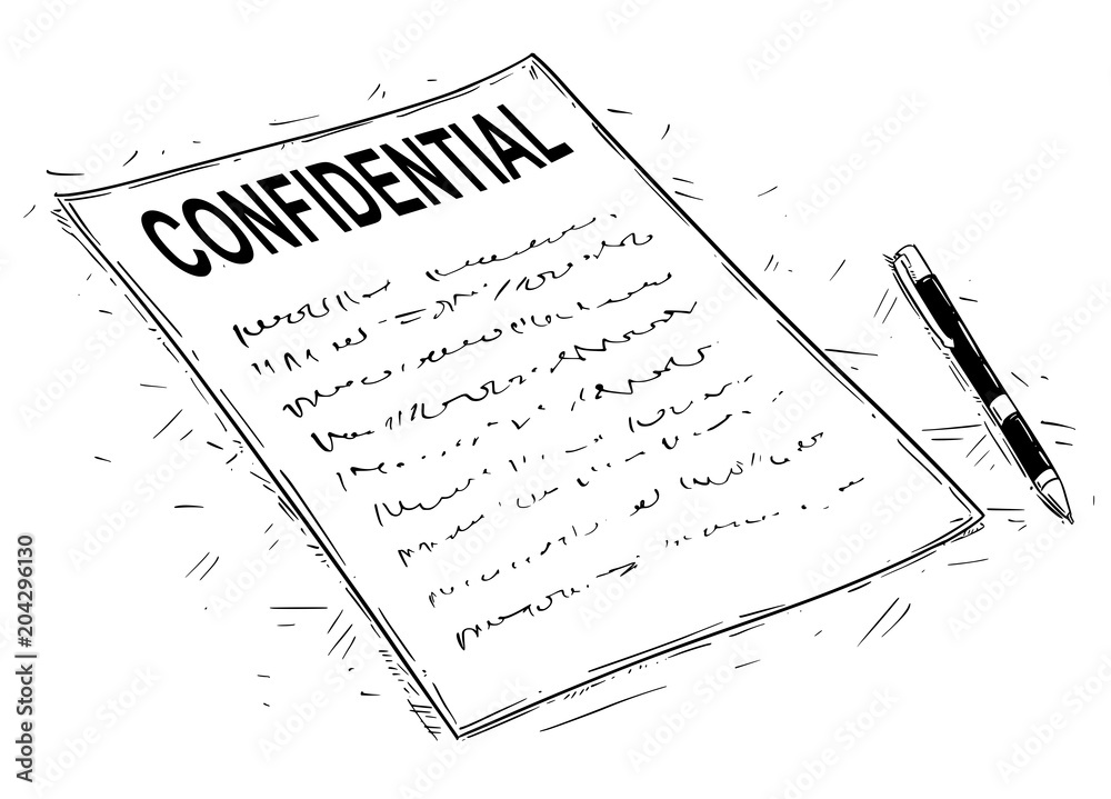 Vector artistic pen and ink drawing illustration of handwritten ...