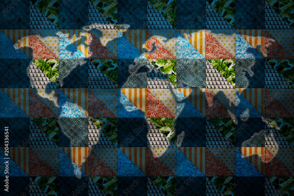 Patchwork Texture Tiles Background Design Effect Wallpaper HD Fabric ...