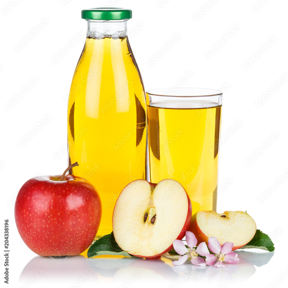 Apfelsaft Apfel Saft frisch Äpfel Flasche Fruchtsaft Quadrat ...