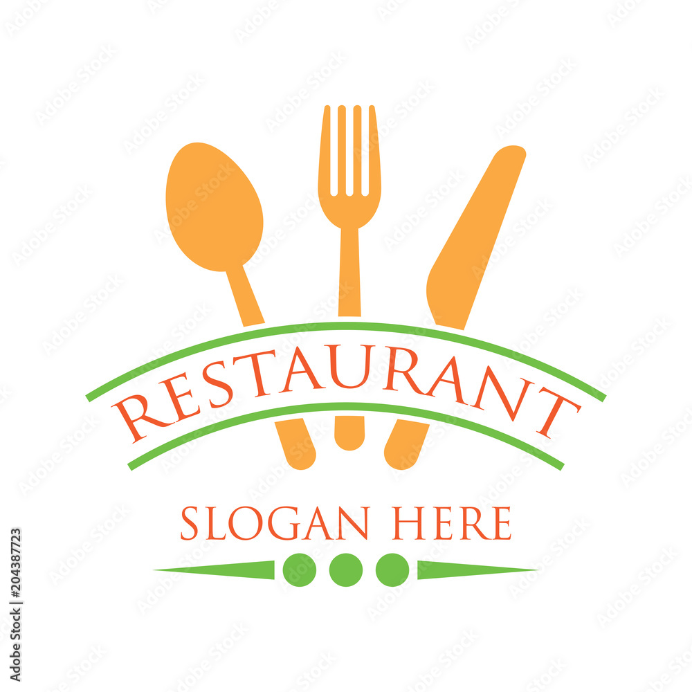 restaurant logo with text space for your slogan / tag line, vector ...