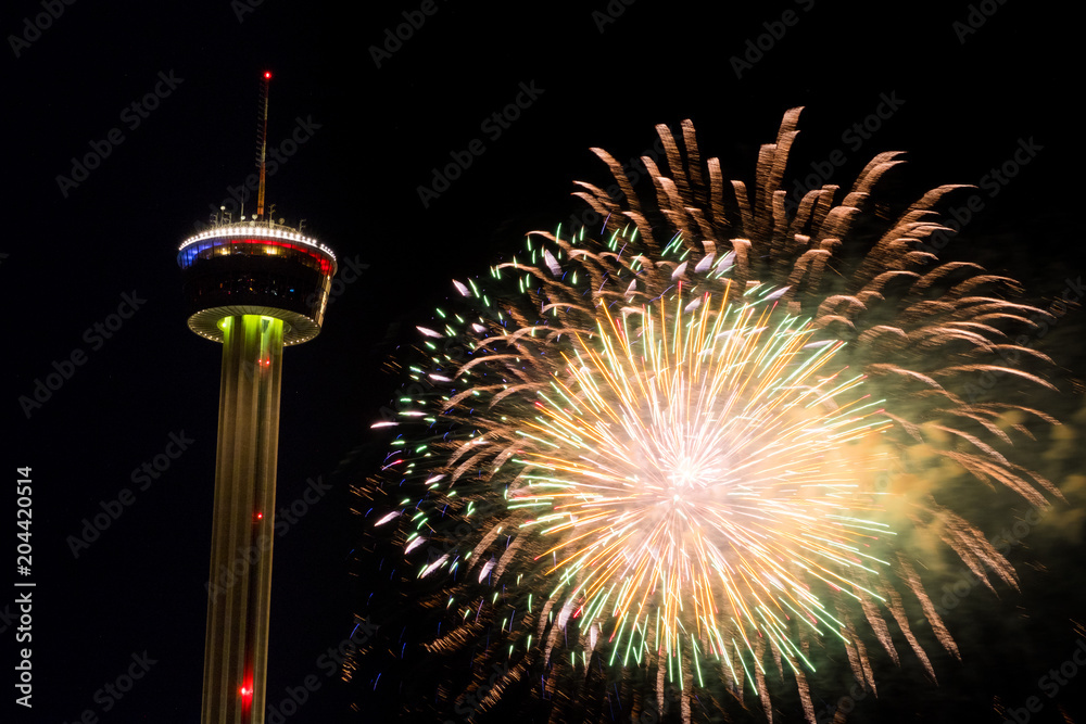 Fieesta San Antonio Opening Night Celebration Stock Photo | Adobe Stock