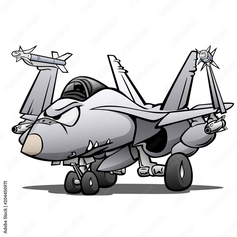 Fighter Jet Cartoon