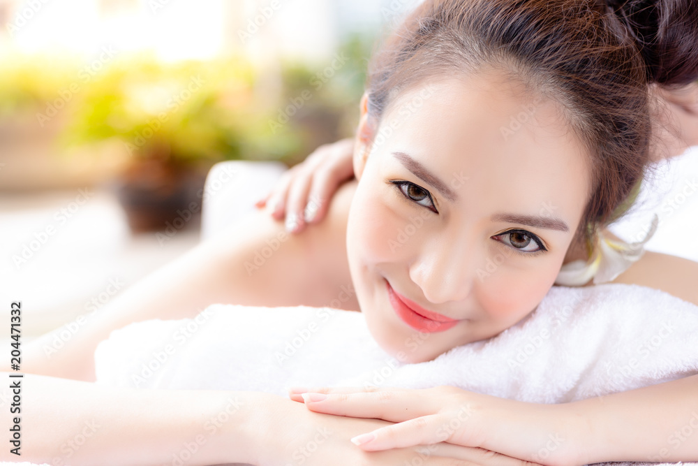 Portrait relaxed beautiful woman. Charming beautiful woman feel relaxed ...