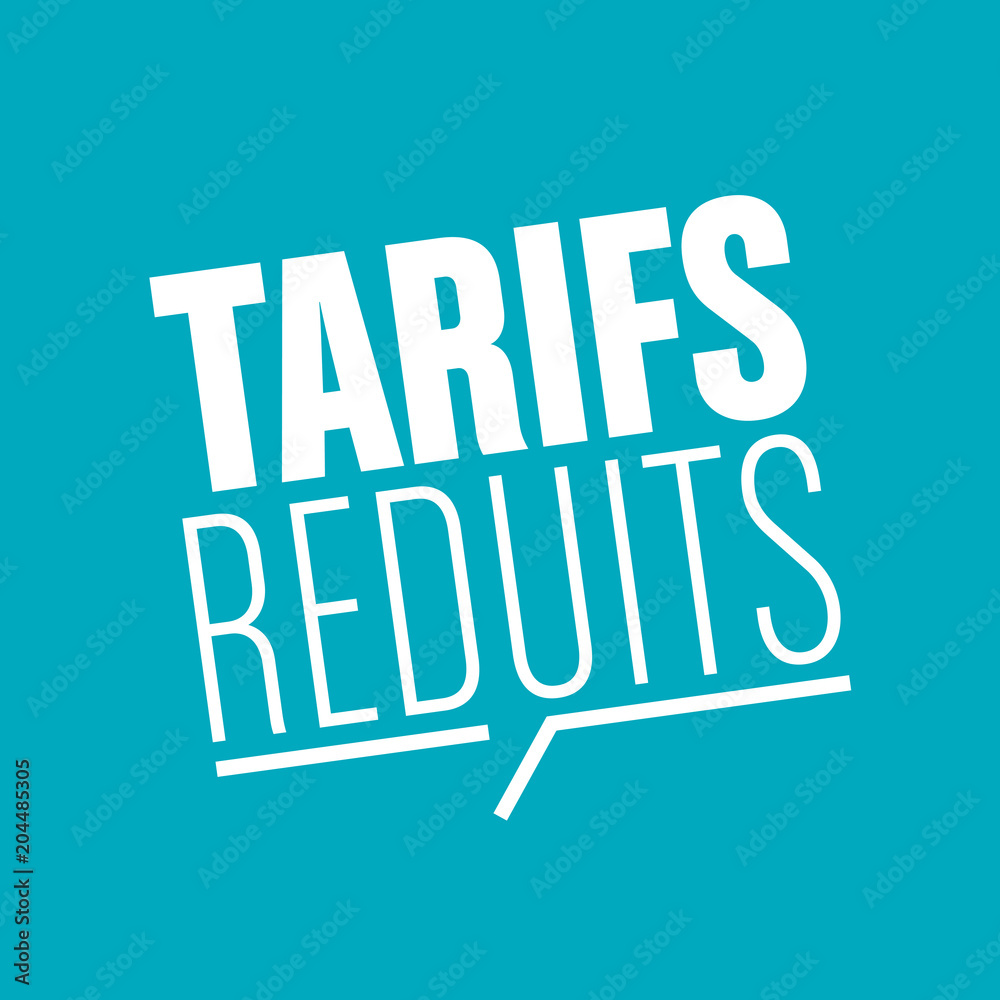 tarifs réduits Stock Vector | Adobe Stock