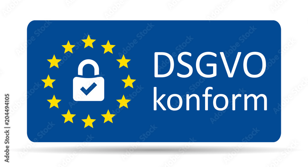DSGVO Plakette Stock Vector | Adobe Stock