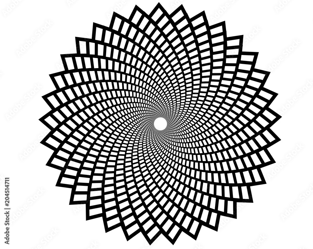 vortex background, star spiral rotation effect black and white swirl ...