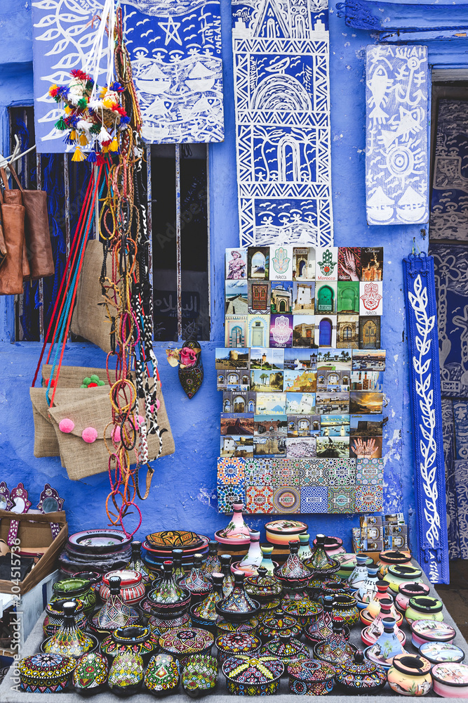 Typical arabic architecture in Asilah. Stock Photo | Adobe Stock