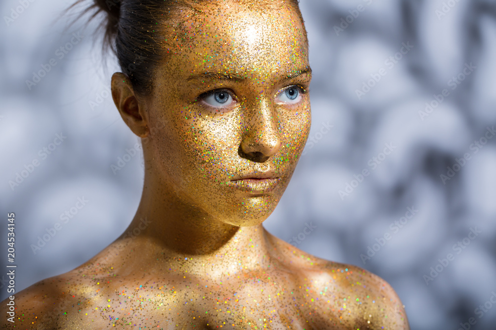 Gold Painted Girl