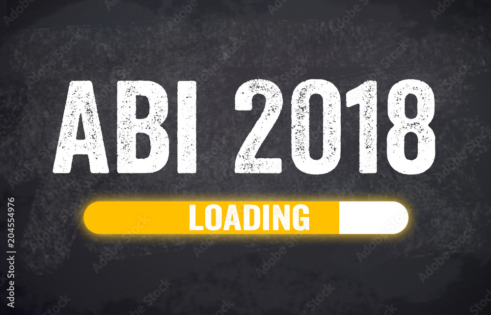 Tafel Kreidetafel Schild mit Abi Abitur 2018 Stock Photo | Adobe Stock