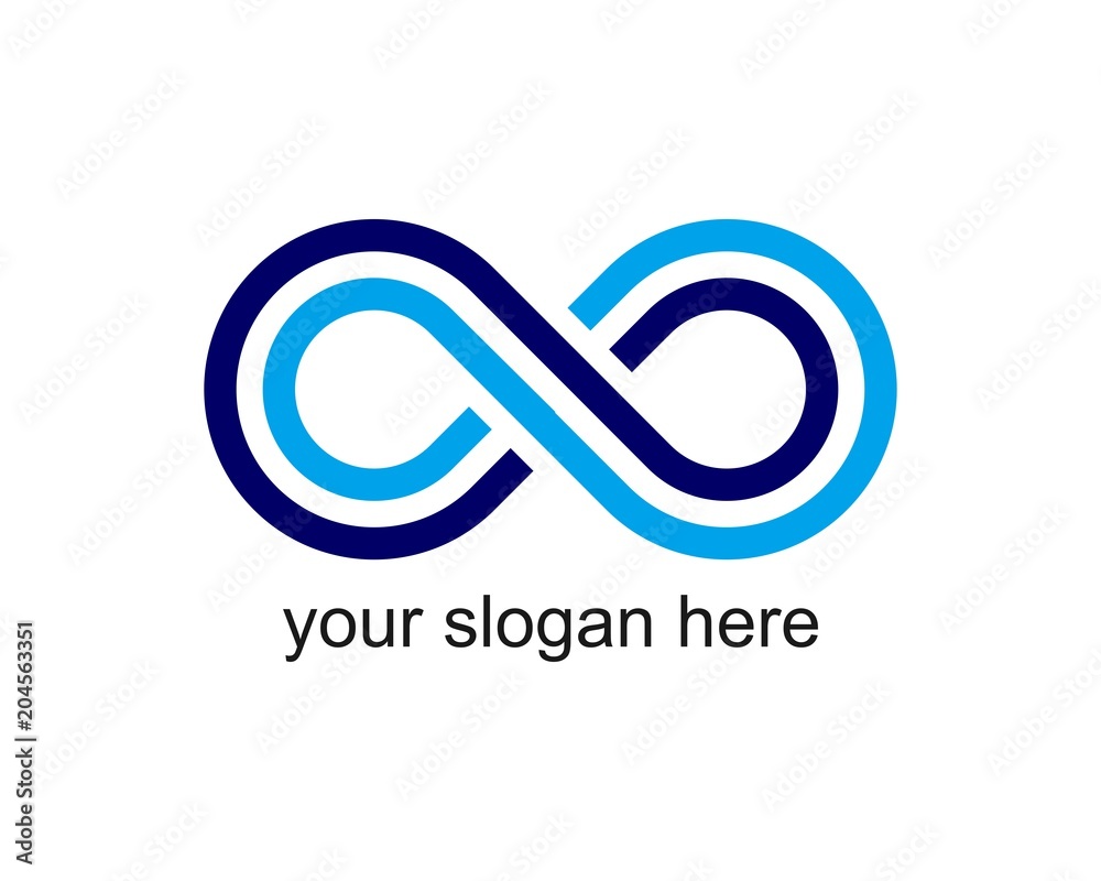 infinity logo vector Stock Vector | Adobe Stock