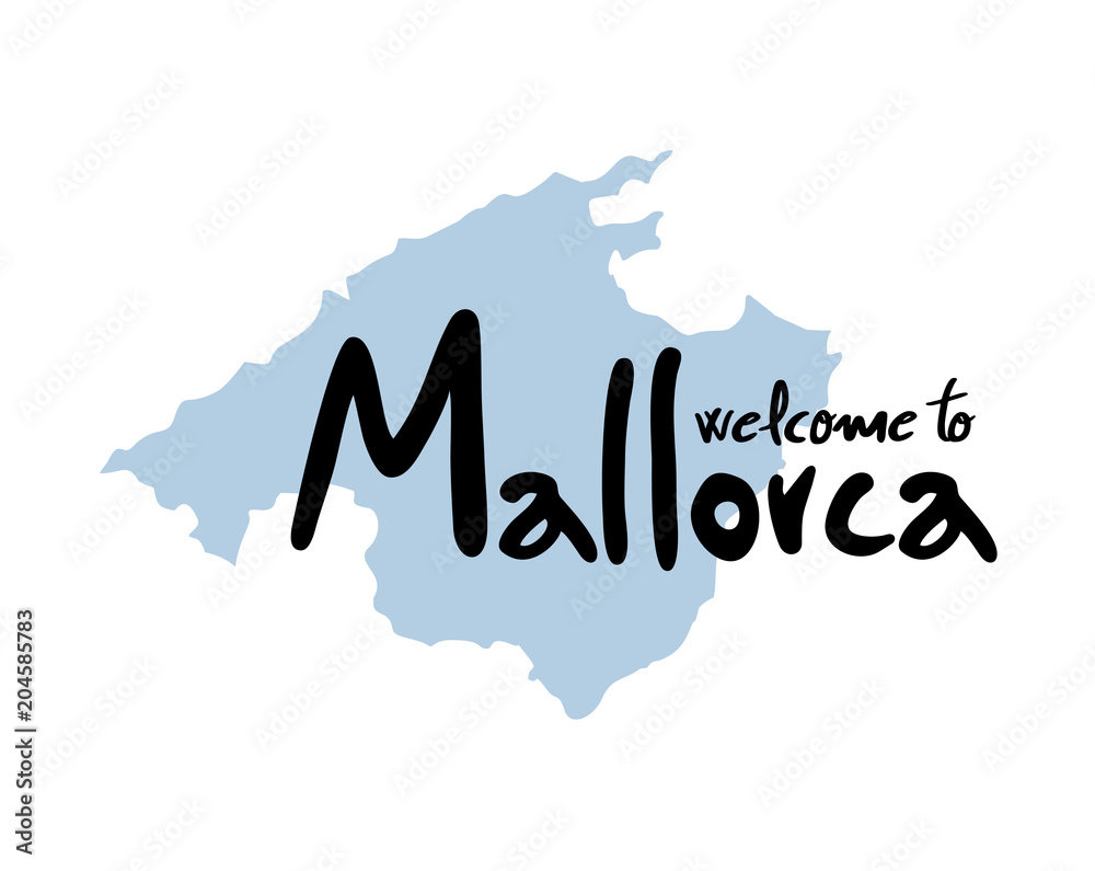 welcome to Mallorca symbol Stock Vector | Adobe Stock