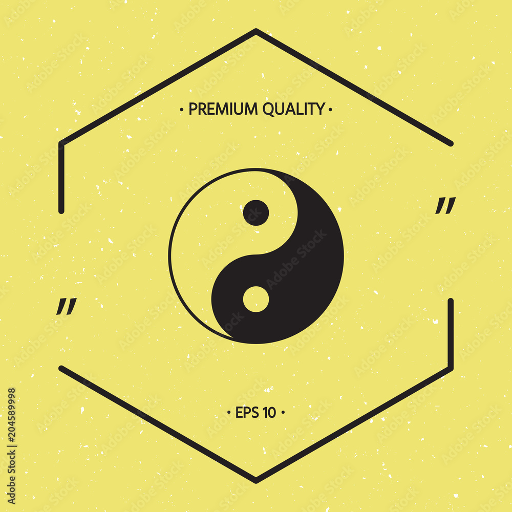 Yin yang symbol of harmony and balance Stock Vector | Adobe Stock