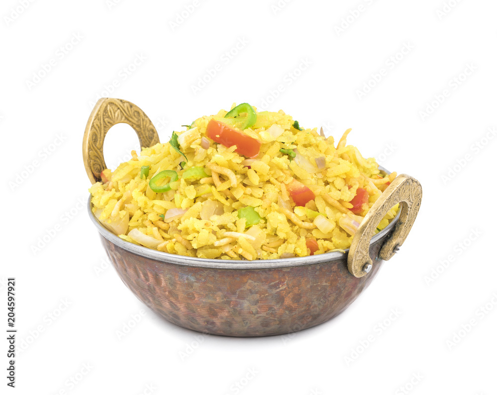 Indian Breakfast Dish Poha Also Know as Pohe or Aalu poha made up of ...