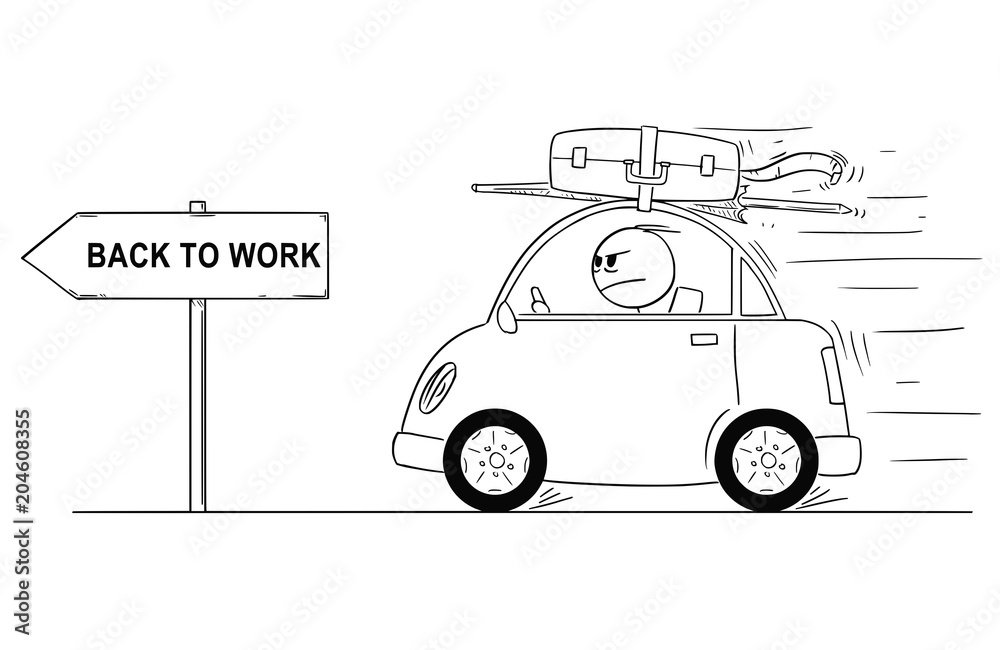 Cartoon stick man drawing conceptual illustration of unhappy or angry ...