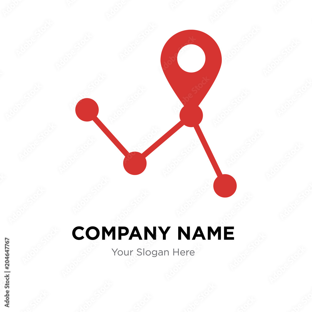 roadmap company logo design template, colorful vector icon for your ...