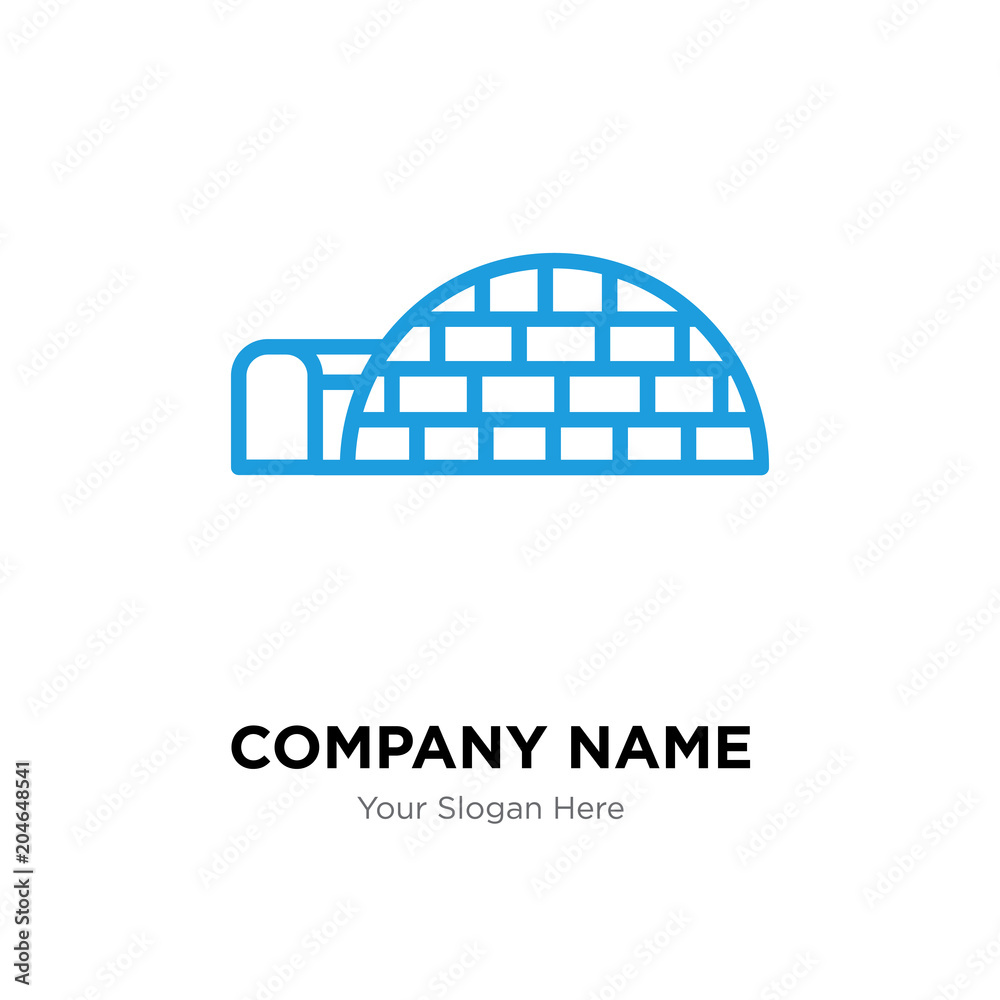 igloo company logo design template, colorful vector icon for your ...