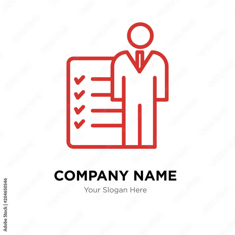 roles and responsibilities company logo design template, colorful ...