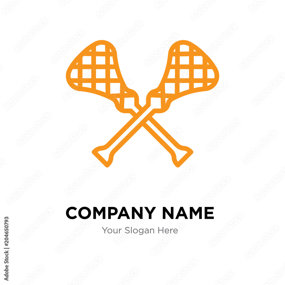 lacrosse company logo design template, colorful vector icon for your ...
