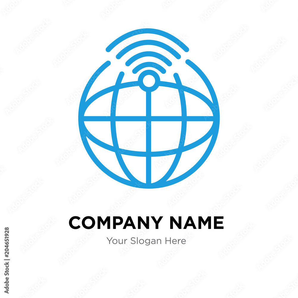telemetry company logo design template, colorful vector icon for your ...