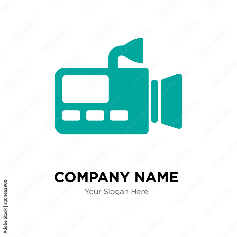 Video cameras company logo design template, colorful vector icon for ...