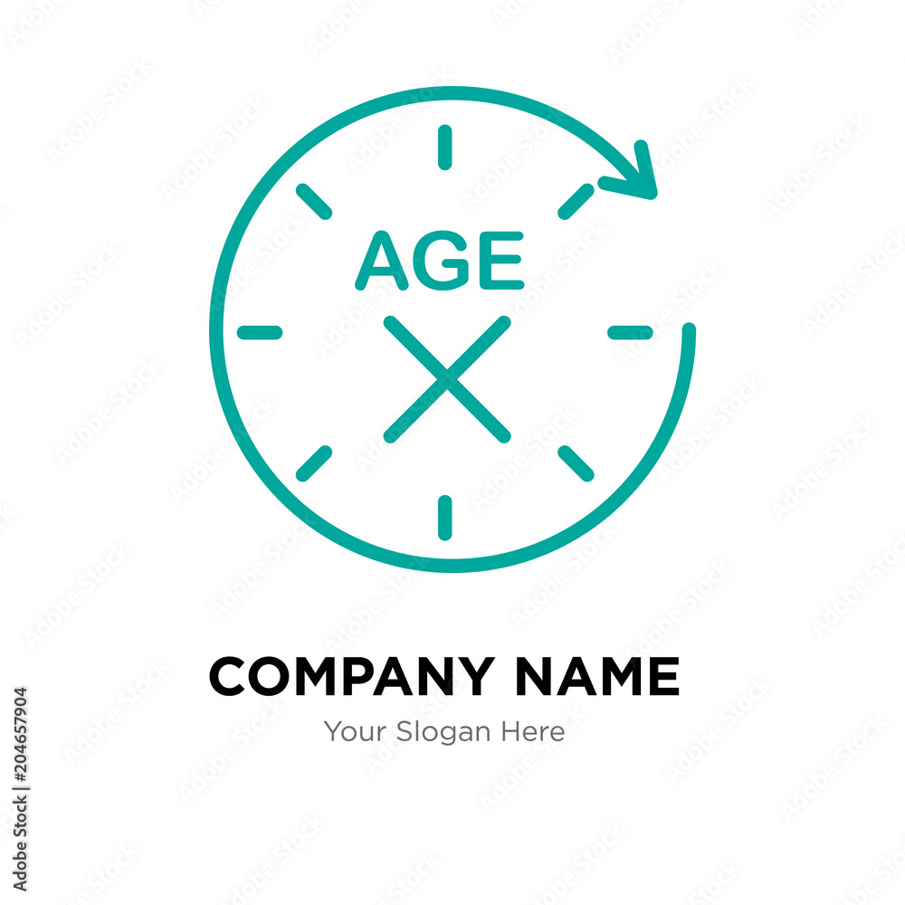 anti aging company logo design template, colorful vector icon for your ...