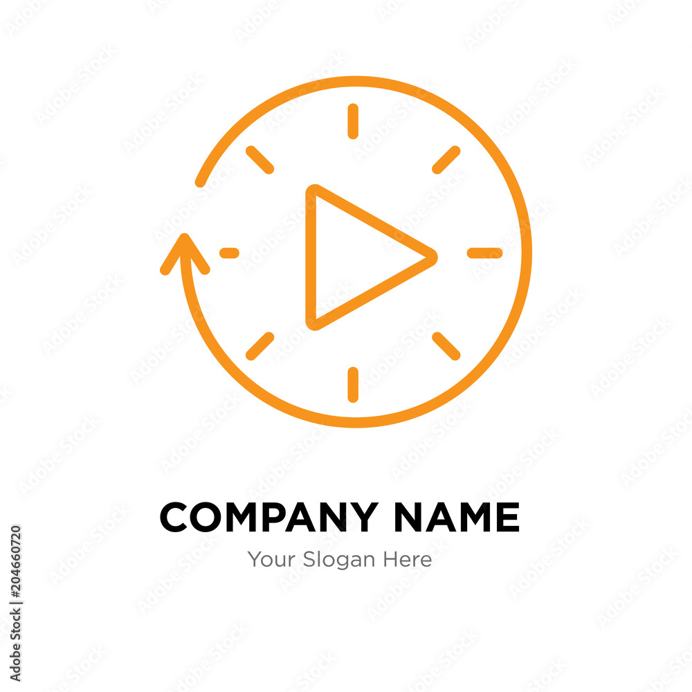 downtime company logo design template, colorful vector icon for your ...