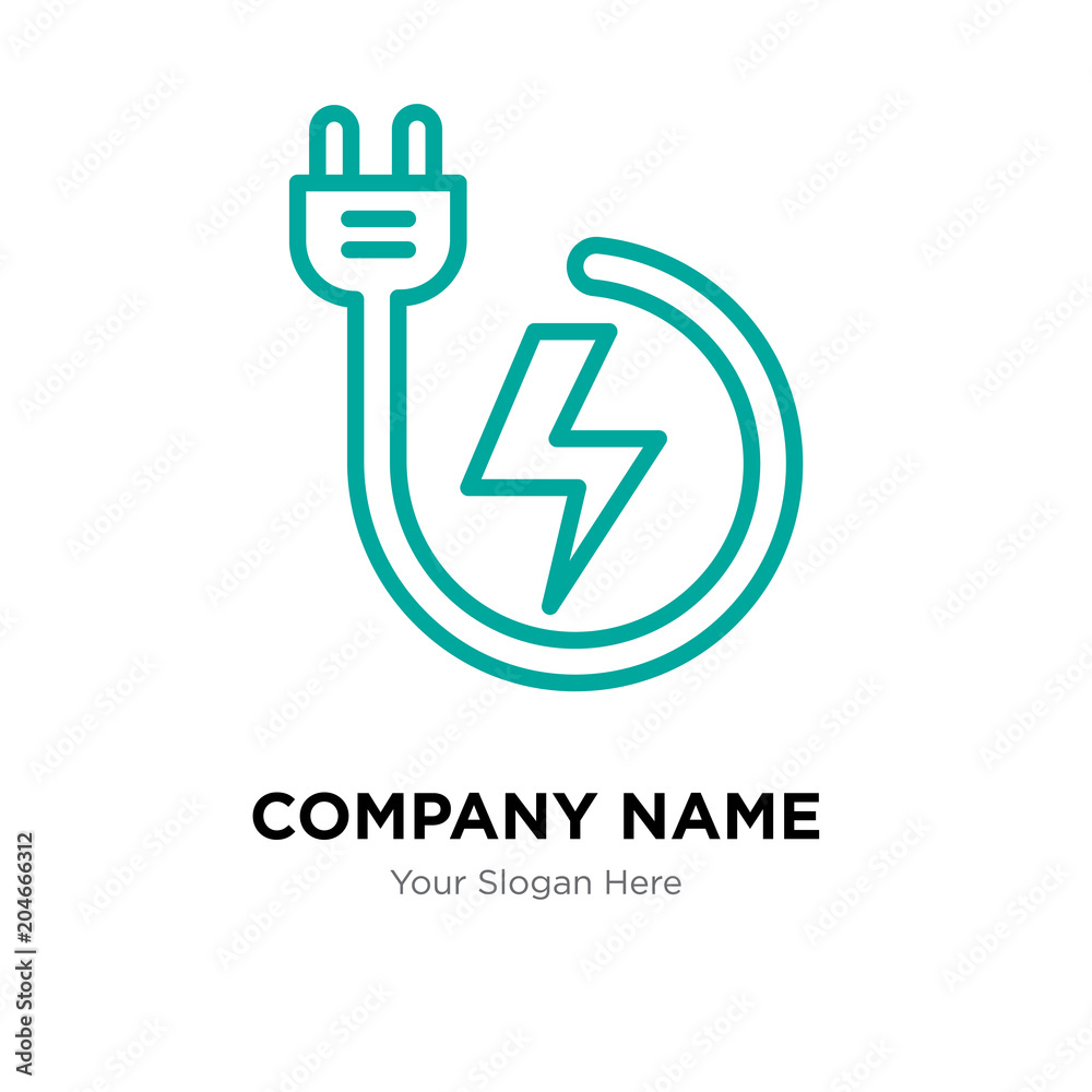 power backup company logo design template, colorful vector icon for ...