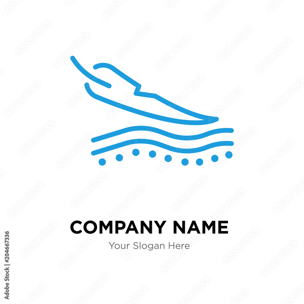 sensitive skin company logo design template, colorful vector icon for ...