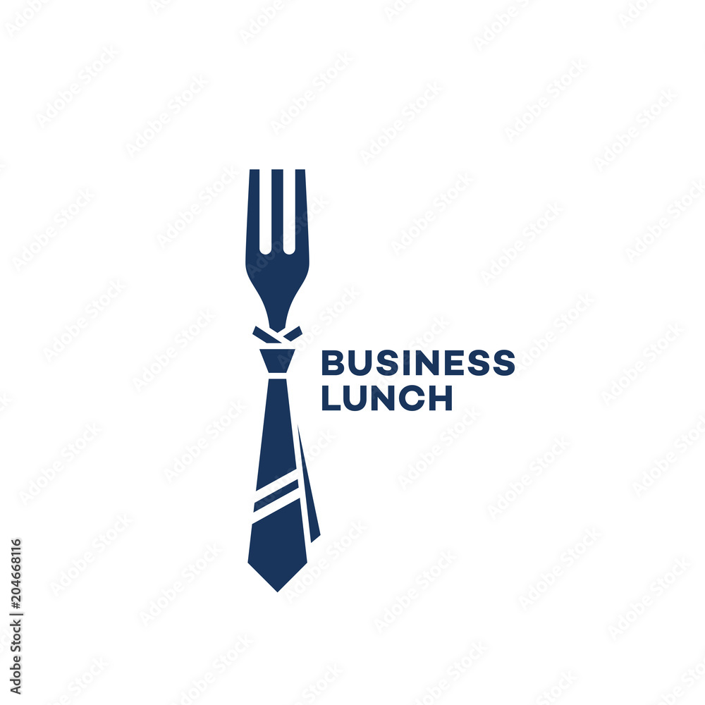 Business lunch logo Stock Vector | Adobe Stock