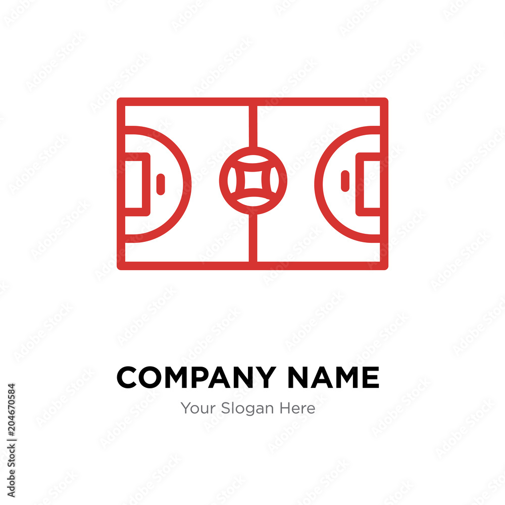 futsal company logo design template, colorful vector icon for your ...