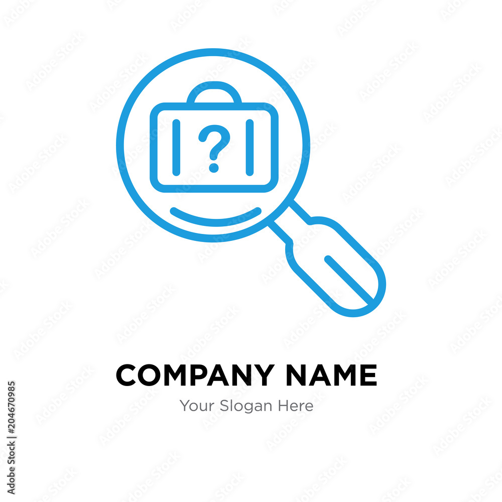 lost and found company logo design template, colorful vector icon for ...