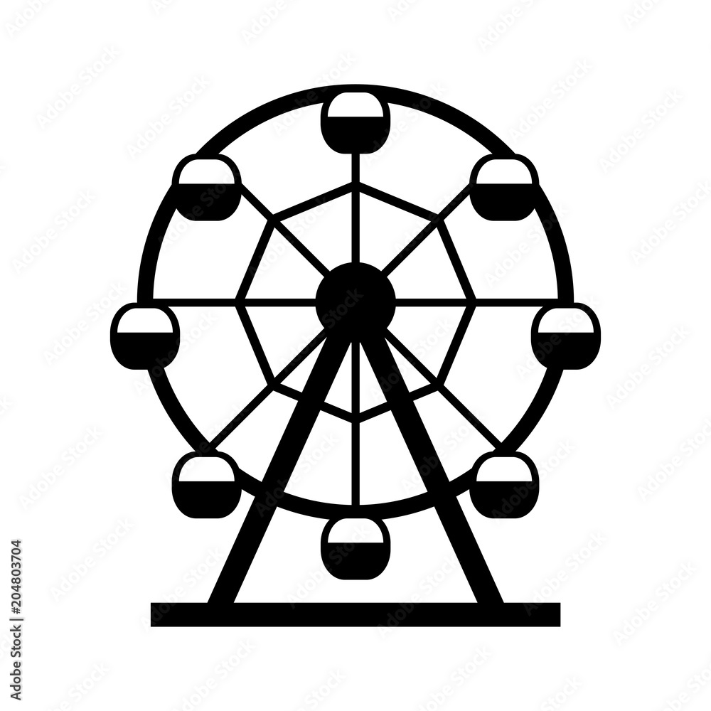 Ferris Wheel Vector