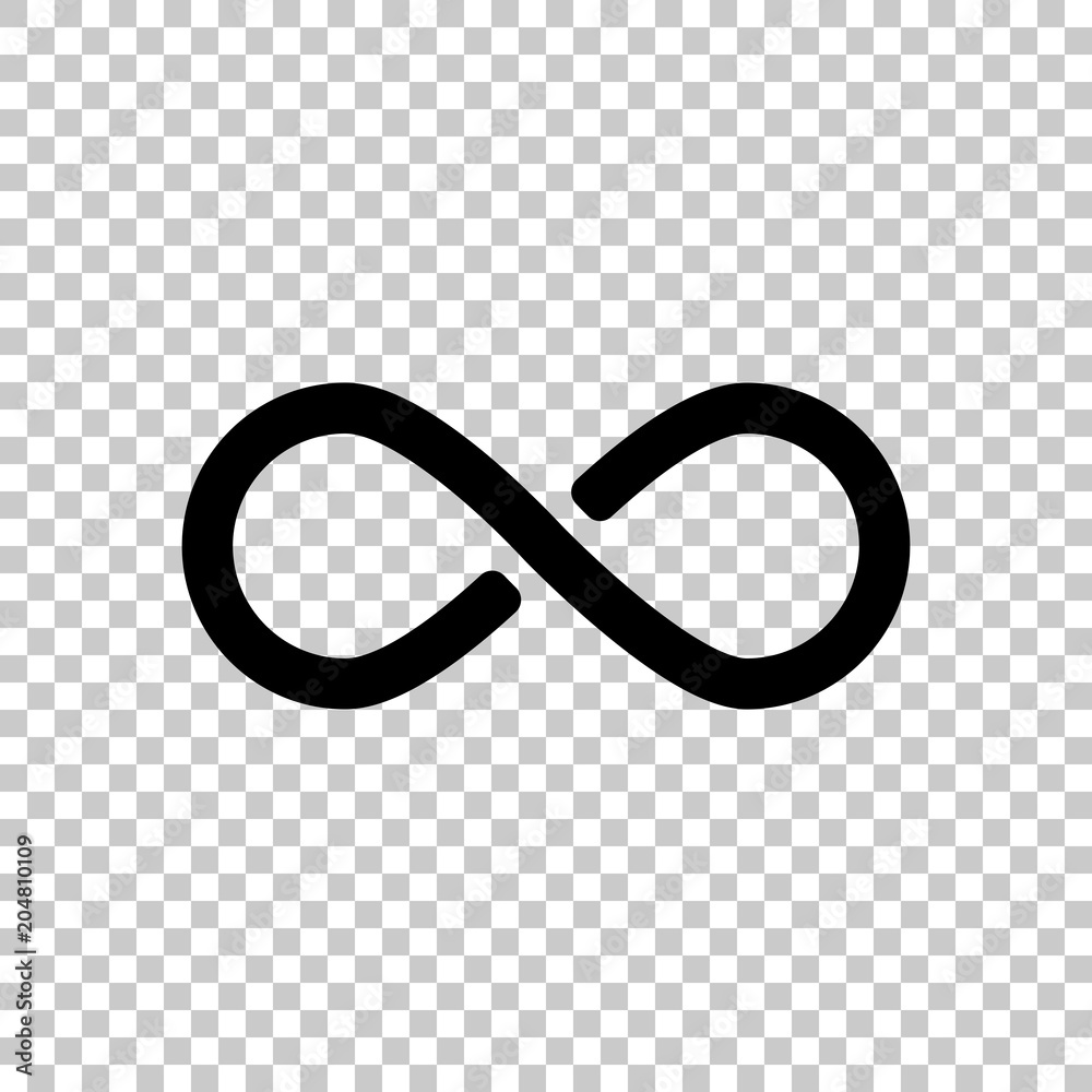 infinity symbol, simple icon. On transparent background. Stock Vector ... infinity symbol, simple icon. On transparent background. Stock Vector ...