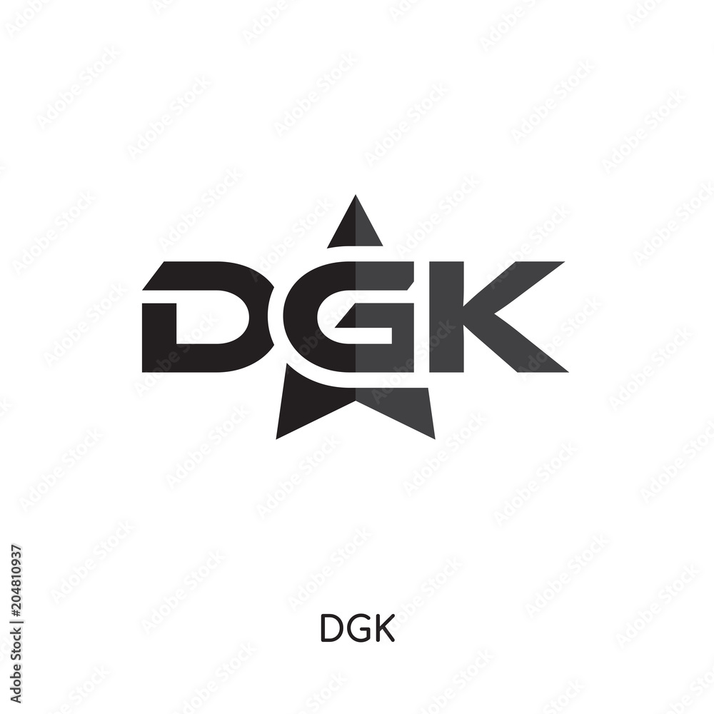 dgk logo isolated on white background Stock Vector | Adobe Stock