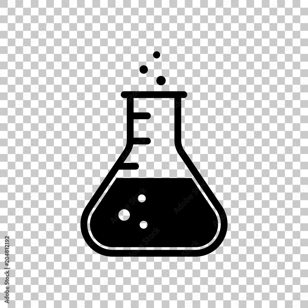 Medical test tube icon. On transparent background. Stock Vector | Adobe ...