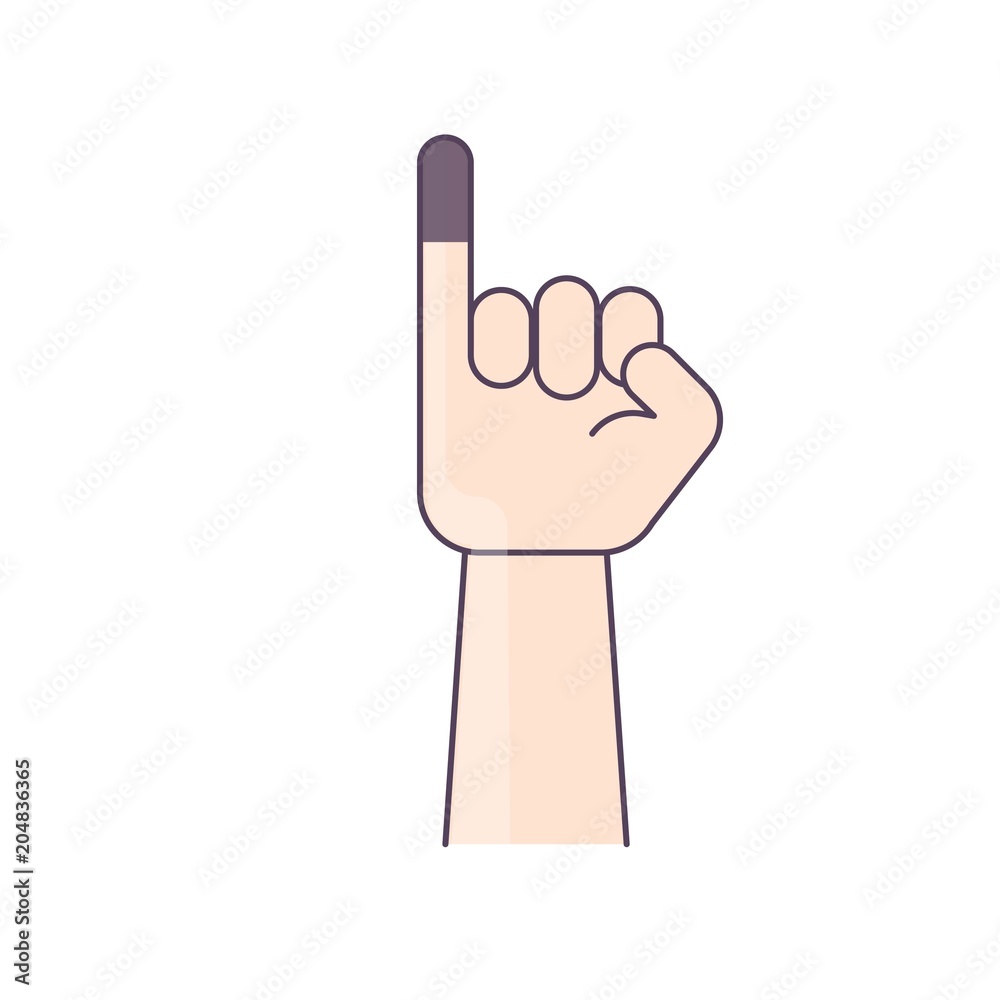 Voting Finger Clip Art