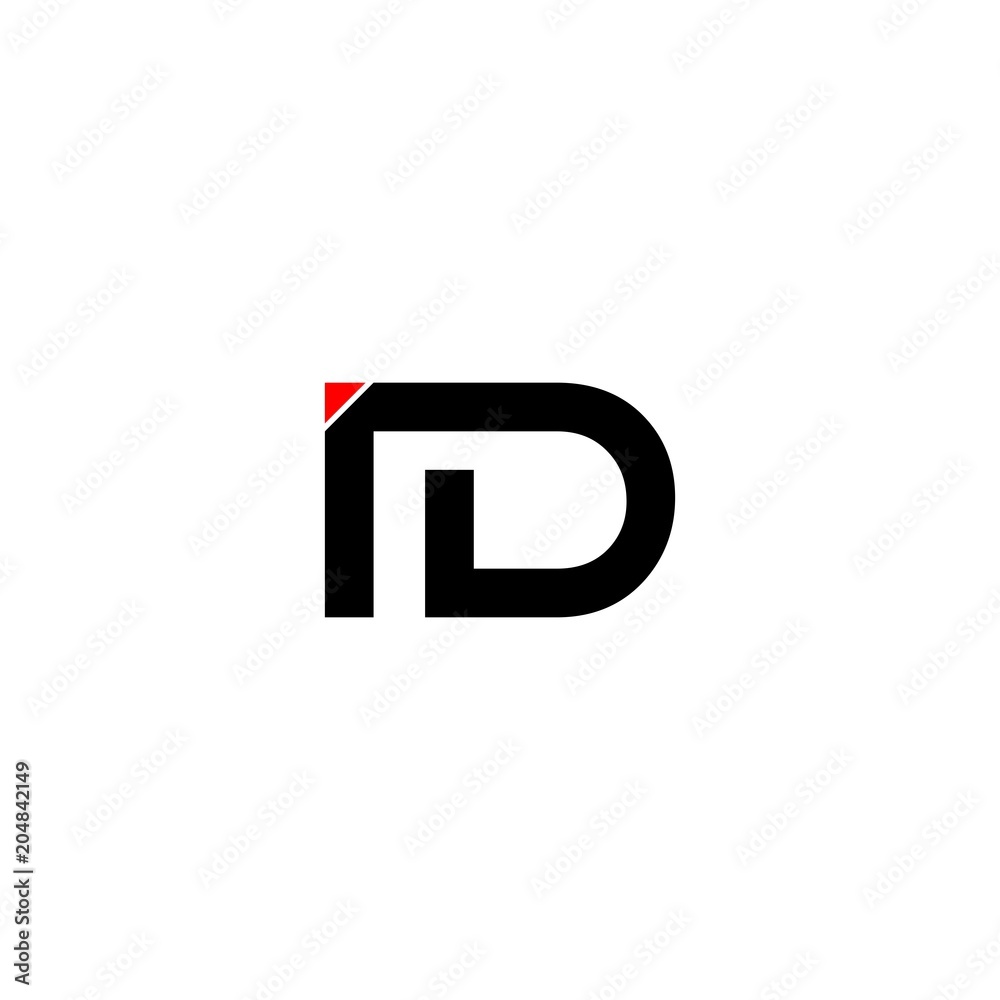 Letter ID Monogram Creative Icon Modern Logo Design Template Stock ...