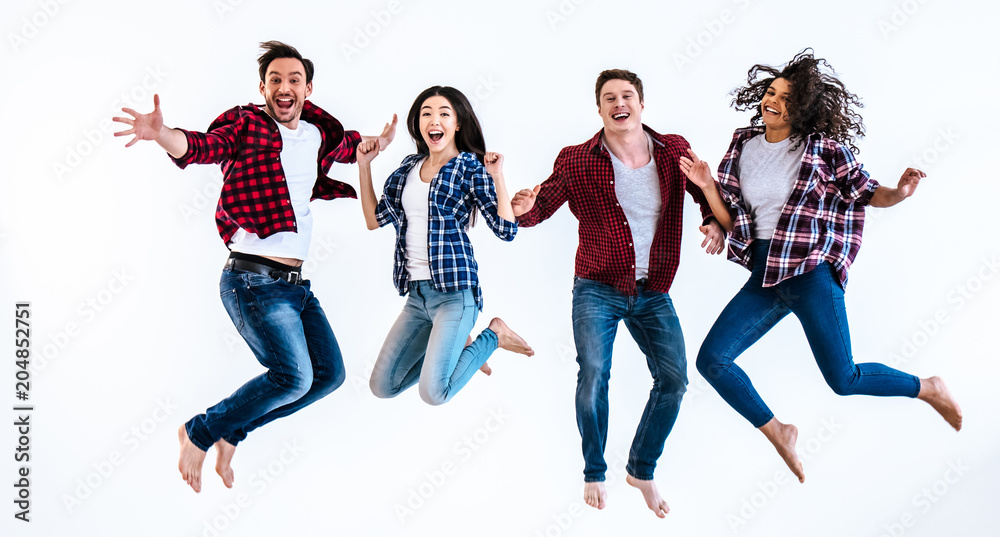 Really Happy Person Jumping