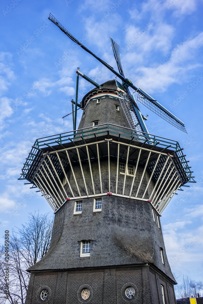 De Gooyer Windmill - Amsterdam most iconic mill. De Gooyer Windmill ...